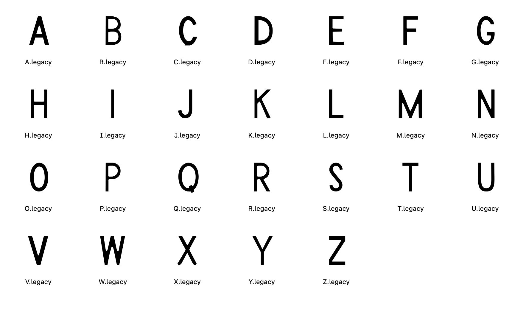 Alexey Staroselets | Progress of the Hollywood Star font